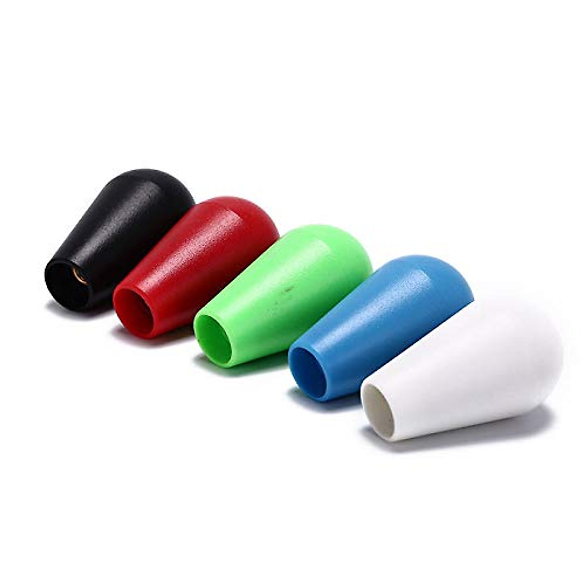 Arcity 2 Pcs Arcade Joystick Oval Bat Top Topper Knob Ball Top Handle Knob American Type Style Blue and Red for Zippy SANWA SEIMITSU Arcade1up Machine Console Cabinet New (HY-PJ092-2)