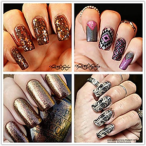 Clear Fake Full Cover Nails - Square Shaped Acrylic Nails BTArtbox 500pcs False Nail Tips with Case for Nail Salons and DIY Nail Art, 10 Sizes