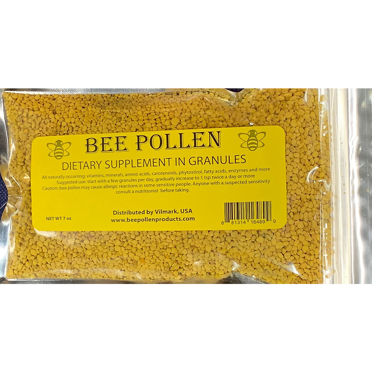 BEE POLLEN 100% Pure Natural Bee Pollen Granules 7 oz
