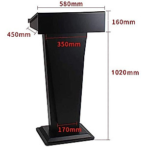MObyat Lectern Podium Stand,Lectern Speaking Desk Reception Table Teachers Solid Wood Simple Podium for Church, School Or University for Church School Presentation