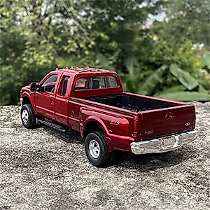 2019 F-350 Dually, Ruby Red and Stone Gray - Greenlight 46070/48 - 1/32 Scale Diecast Model Toy Car