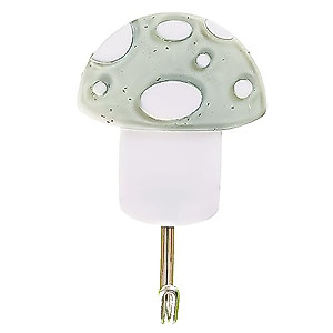 Wall Hooks 5lb(Max) Cute Mushroom Single Prong Hangers,Waterproof and Oilproof,Bathroom Kitchen Heavy Duty Self Adhesive Hooks,10 Pack