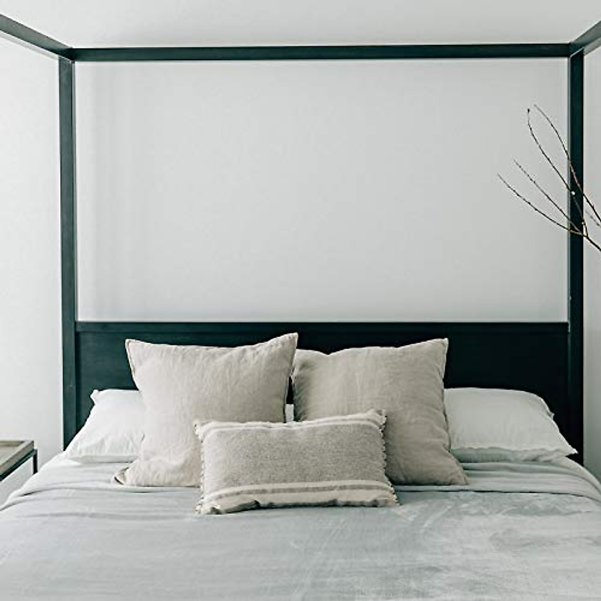 GRACED SOFT LUXURIES Bedding Fleece Minky Microfiber Soft King Blanket (Gray, King Size 108" x 90")