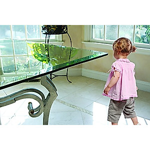 Dreambaby GLASS TABLE & SHELFCORNER, White, 4 Pack