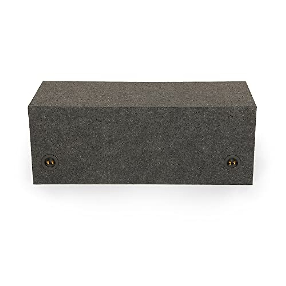 Q Power QBASS Dual 12 Inch Heavy Duty MDF Material Car Audio Subwoofer Enclosure Boxes with Shared Slot Port Vent and Dual Chamber Design, Charcoal