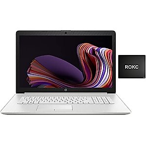 [Windows 11]2022 HP 17 Laptop, 11th Gen Intel i3-1115G4, 16GB DDR4, 512GB PCIe SSD, 17.3 Full HD 1080P IPS Screen, Webcam with Mic, Wi-Fi, HDMI, RJ-45, Newest Premium Thin Design, Bundle with ROKC MP