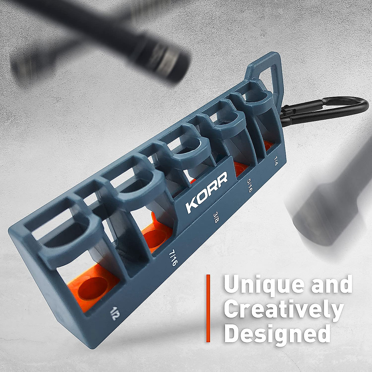 KORR Tools KIBPP026 5pc Impact Rated Magnetic 6 inch Nutsetter Set (1/2", 7/16", 3/8", 5/16", 1/4")