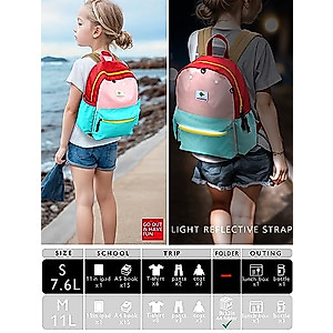 Preschool Toddler Backpack For Boys Girls, Toddler School Mini Backpack For School & Travel, Small Kids Child Backpacks, Preschool Kindergarten Elementary Toddler bag, 11" H, For Kids 2-4, Small