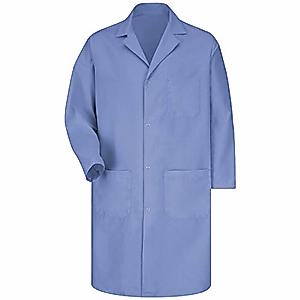 Red Kap mens Rk With Pockets Medical Lab Coat, Light Blue, X-Large US