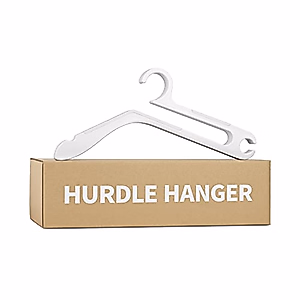 Space Saving, Heavy Duty, Non-Slip Suit, Pants Clothes Hangers, White Large - Pack of 10