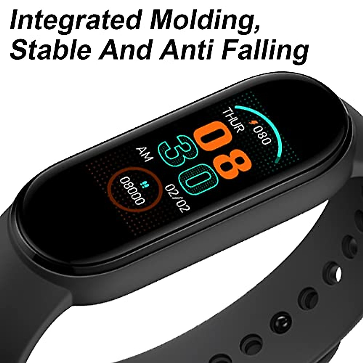 SPORTIMES Suitable for MI Band 5&6, 3 Pieces soft silica gel to replace the watchband, Adjustable Replacement Sports strap.
