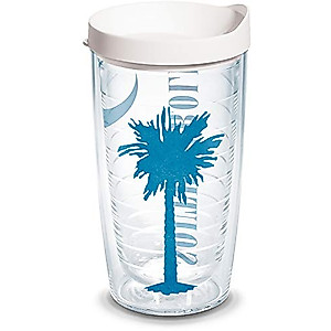 Tervis South Carolina Made in USA Double Walled Insulated Tumbler Travel Cup Keeps Drinks Cold & Hot, 16oz, Colossal