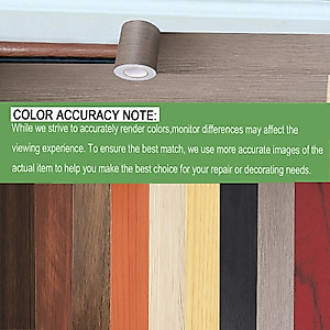 ZERNBER Wood Grain Repair Tape, 2.4 inch X 32ft Self Adhesive Wood Colored Tape for Tables, Chairs, Baseboards, Doors, Windows, Floors, Handicraft DIY.