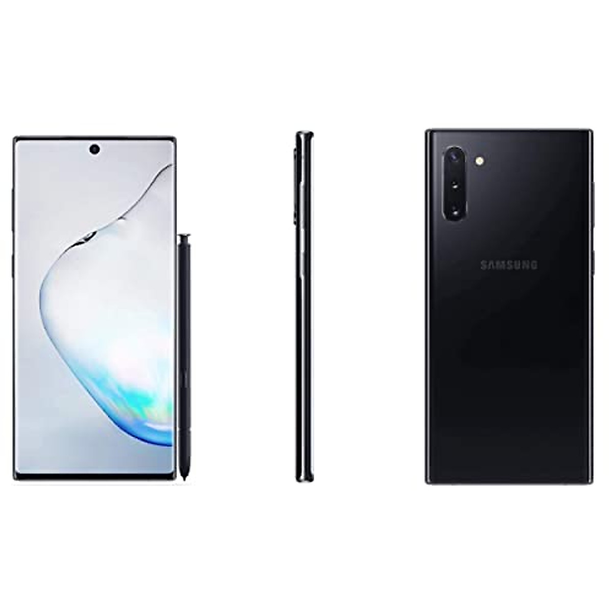 Samsung Galaxy Note 10+ Factory Unlocked Cell Phone with 256 GB (U.S. Warranty), Aura Black/ Note10+ (Renewed)