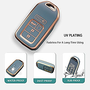 Compatible with Honda Key Fob Cover, Car Key Cover for Honda Civic Accord Pilot CRV Odyssey Key Fob Cover 2022 2021 2020 2019 2018-2013