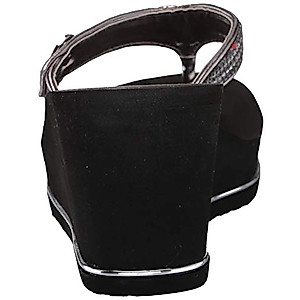 GUESS Womens Sarraly Flip-Flop, Pewter 179, 8 US