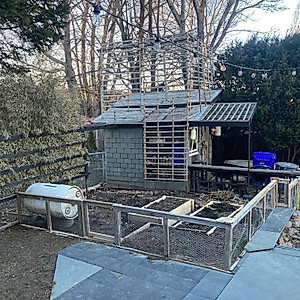 PVC Coated Welded Wire Fence 24 Inch x 50 Ft Black, 2" X 3" 16GA Coated Hardware Cloth, Chicken Wire Fencing, Metal Garden Plant Fencing, Welded Wire Mesh Roll for Yard Vegetable Plant Protection