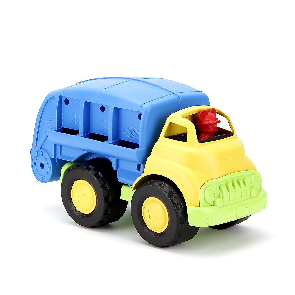 Green Toys Disney Baby Exclusive Mickey Mouse Recycling Truck, Blue - Pretend Play, Motor Skills, Kids Toy Vehicle. No BPA, phthalates, PVC. Dishwasher Safe, Recycled Plastic, Made in USA.