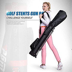 Golf Stand Bag for Men & Women,Easy to Carry & Durable Pitch Golf Bags Sunday Golf Bag Ideal for Golf Course & Travel,Lightweight and Waterproof Black (Black)