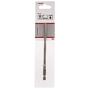 Bosch Accessories 1x PH2 Screwdriver Bit Extra Hard (for Softwood, Stainless Steel, 145 mm, 1/4'' Hex, Accessories for Screwdrivers, Drill Drivers)