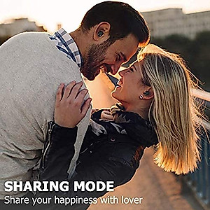 Wireless Earbuds, 30H Playtime Bluetooth Earphones Touch Control, Ear Hook Built-in Noise-canceling Microphone Headphones In-Ear Dual Bluetooth Headset with Built-in Mic for Work Sports Travel