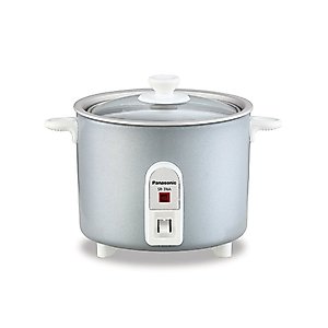 Panasonic Rice Cooker, Steamer & Multi-Cooker, 3-Cups (Cooked), 1.5-Cups (Uncooked), SR-3NAL – Silver