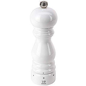 Peugeot Paris U'Select Lacquer Salt And Pepper Mill Set 7", Black And White