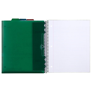 Five Star 2-Pocket Dividers, Tabbed, Colors Will Vary, 3 Pack (81210)