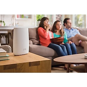 NETGEAR Orbi Router Whole Home Mesh WiFi System - Tri-band WiFi Router. Up to 2,500sqft of WiFi Coverage, AC3000 (RBR50) (Renewed)