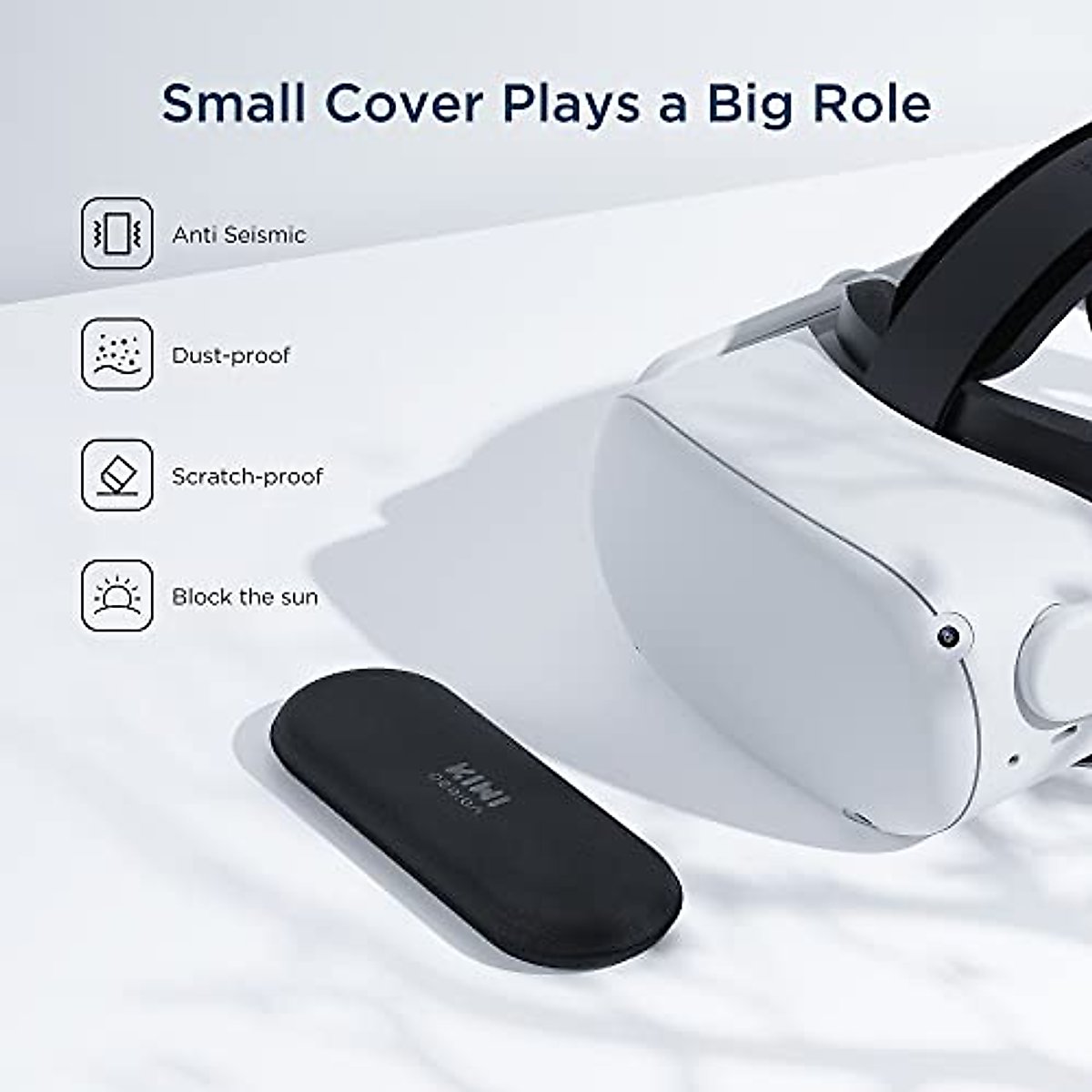 KIWI design VR Facial Interface Bracket with Anti-Leakage Nose Pad and Lens Protector Compatible with Valve Index Accessories