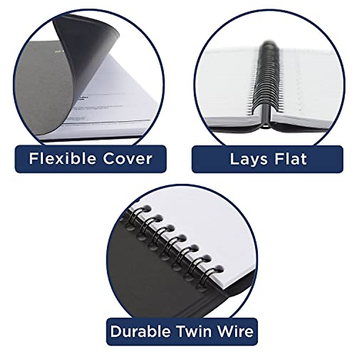 AT-A-GLANCE 2023 Monthly Planner, 7" x 8-3/4", Medium, Large Print, Black (70LP0905)