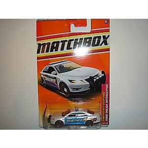 Matchbox 2011 Emergency Response Ford Taurus Police Interceptor Sheriff White