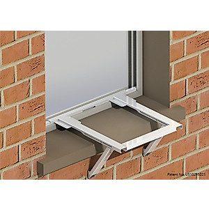 Jeacent Universal Window Air Conditioner Support Bracket No Drilling ,No Tools, Heavy-Duty Window AC Bracket Supports Up to 200lbs, Fits Single or Double Hung Windows