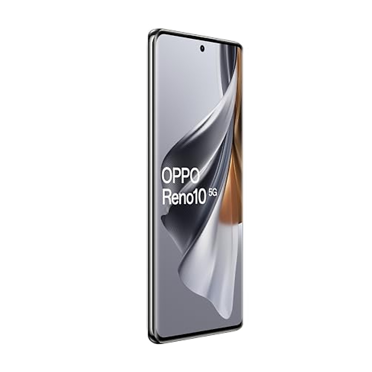 OPPO Reno10 Dual-SIM 256GB ROM + 8GB RAM (Only GSM | No CDMA) Factory Unlocked 5G Smartphone (Silvery Grey) - International Version