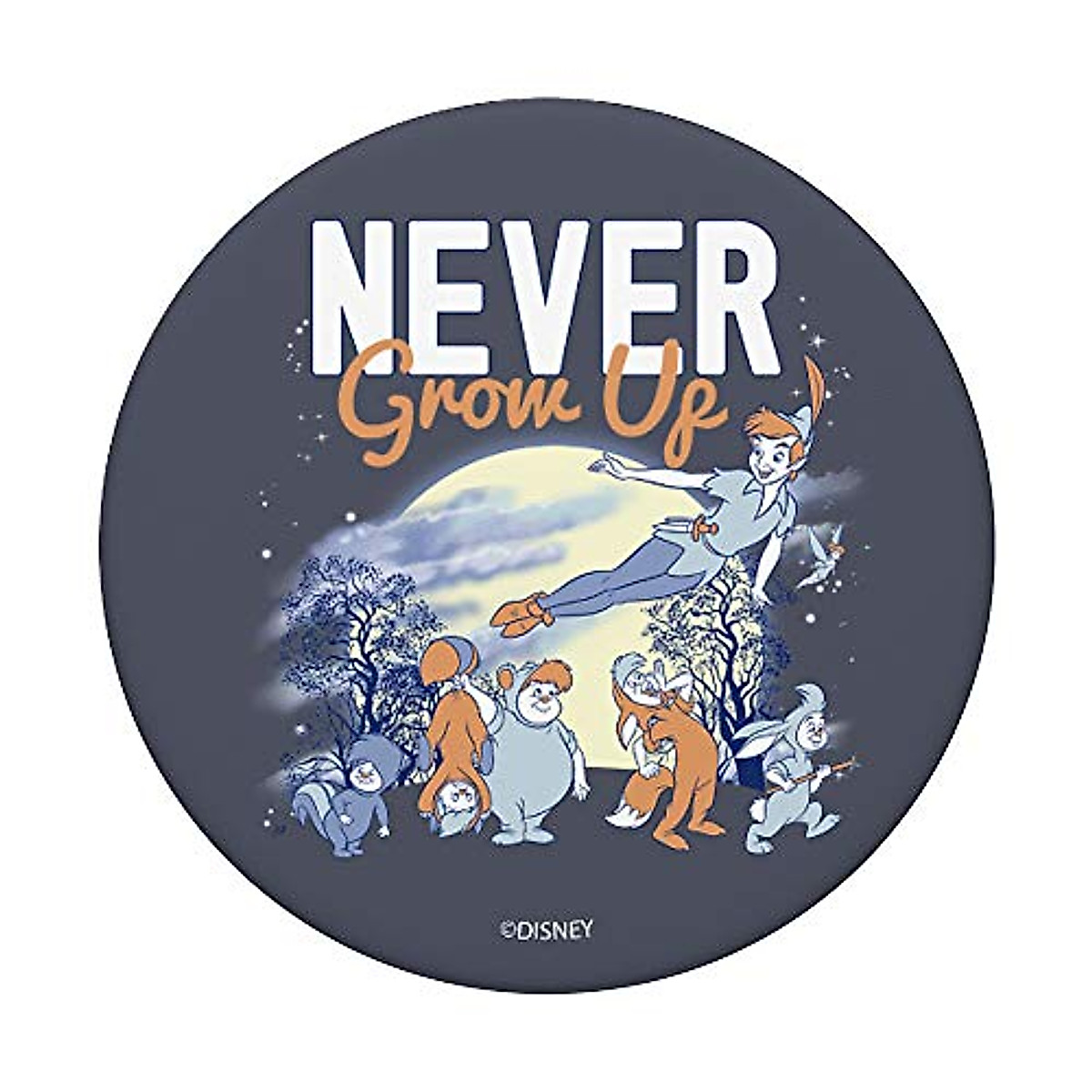 Disney Peter Pan Lost Boys Never Grow Up Moonlight Portrait PopSockets PopGrip: Swappable Grip for Phones & Tablets