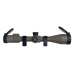Monstrum G3 5-25x50 FFP Rifle Scope | Flat Dark Earth | Monstrum Extended Length Offset Scope Mount | 20 MOA | Bundle