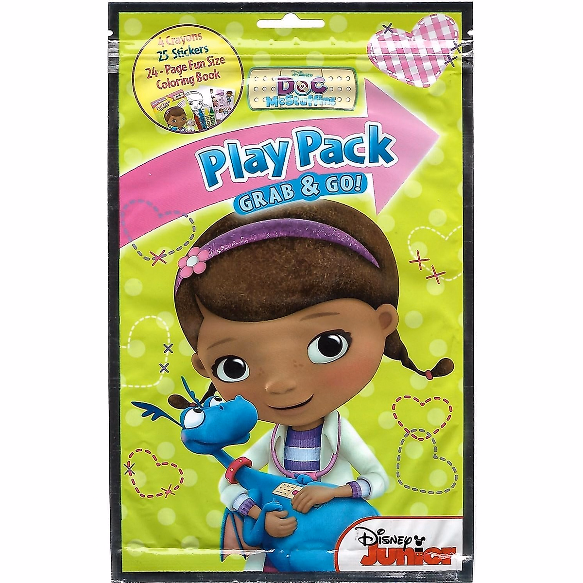 Disney Bundle Doc McStuffins Mini Backpack ~ 5 Pc Bundle With 11 inch Doc McStuffins,Toddlers, Kids With Snowflake Stampers, Coloring Book, And More doc mcstuffins girls school supplies preschool