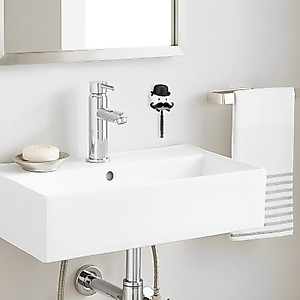 Linkidea Razor Holder Suction Cup Hooks, Creative Shower Razor Hooks Hanger for Bathroom, Compatible with Venus Platinum, Fusion 5 Proshield & Proglide, Mach 3 Classic (White)