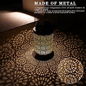 Y YUEGANG Solar Lanterns Outdoor Waterproof, Solar Hanging Lanterns Outdoor for Patio, Solar Lights for Home and Garden Decor Clearance, Solar-Powered Decorative Lanterns, 2 Pack (2021 New Version)