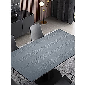 17.71" x400"Black Wood Wallpaper Peel and Stick Film Black Wallpaper Self Adhesive Removable Wallpaper for Countertop Furniture Kitchen Cabinet Vinyl Wallpaper Thickening Upgrade Easy to Clean