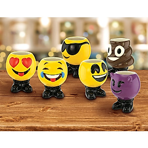 Kovot Set of 6 Ceramic Shot Glasses - Each Holds 3 Ounces