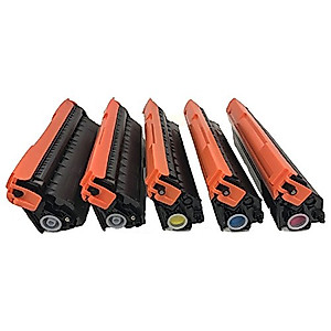 Brother TN-310 Toner Cartridge 5-pack (2Black, 1Cyan, 1Magenta, 1Yellow) Premium non-OEM High Yield for HL-4150CDN, HL-4170CDW, HL-4570CDWT, MFC-9460CDN, MFC-9560CDW, MFC-9970CDW Printers
