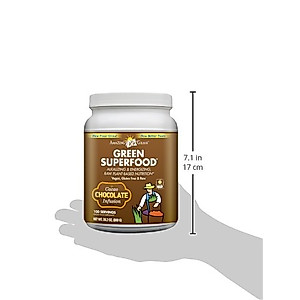 Amazing Grass Greens Blend Superfood: Super Greens Powder Smoothie Mix with Organic Spirulina, Beet Root Powder, Chlorella, Prebiotics & Probiotics, Chocolate, 100 Servings (Packaging May Vary)