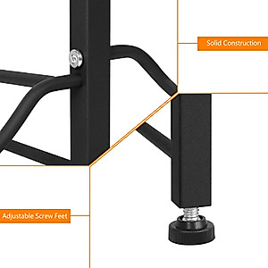 LIANTRAL 5 Gallon Water Bottle Holder, 3 Tiers Black Double Row Heavy Duty Water Cooler Jug Rack, Water Rack with 6 Slots for Home Kitchen