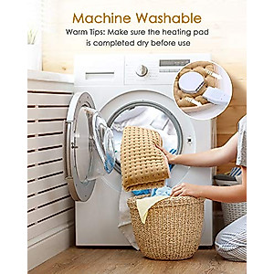 Heating Pads for Back Pain,18"x33" Large Electric Heating Pads with Auto Shut Off,6 Temperature Settings, Fast Heating for Neck Back Shoulder