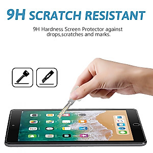 GOZOPO 2-Pack Screen Protector For iPad 9.7 / iPad Air 1, 2, Pro 9.7 - Scratch Resistant Tempered Glass Film