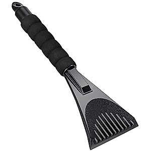 Oversized Ice Scrapers, Car Windshield Snow Scraper with Ergonomic Foam Grip, Window Frost Remover Brush for Truck SUVs-No Scratch,Ideal for Christmas Stocking Stuffers White Elephant Gifts
