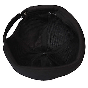 WITHMOONS Watch Cap Beanie Cotton Docker Brimless Harbour Hat VZ50060 (Black)