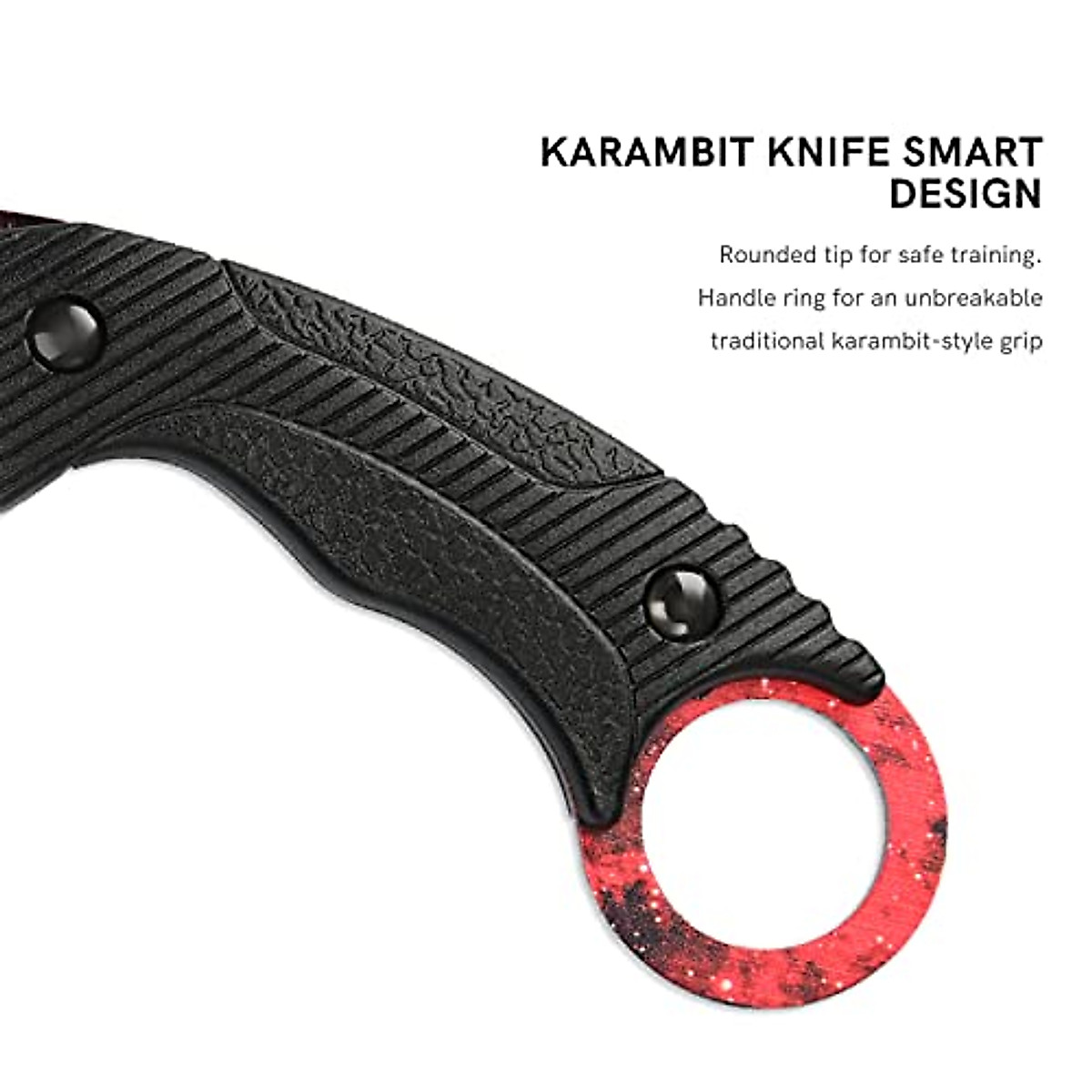 Dispatch Karambit Knife Fixed Blade Tactical Camping Tool, Outdoor Hunting Knife with Sheath and Cord, Suitable for Hiking, Adventure, Survival, Collection