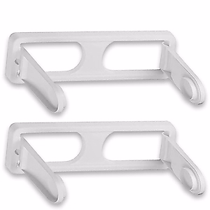 Bistras Wall Mount Paper Towel Holder Dispenser for Kitchen and Bath, Vertical or Horizontal Mount, Under Cabinet Includes 2 Screws (White 1 pk)